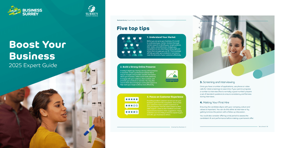 Boost Your Business expert guide now available - Business Surrey